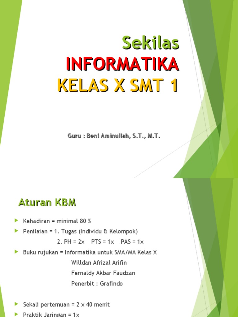Pert 1-Pengenalan Informatika | PDF
