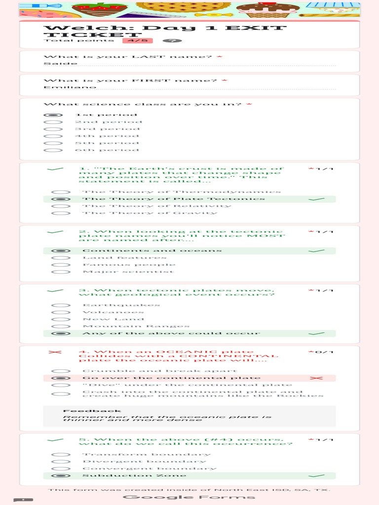 Welch Day 1 Exit Ticket | PDF