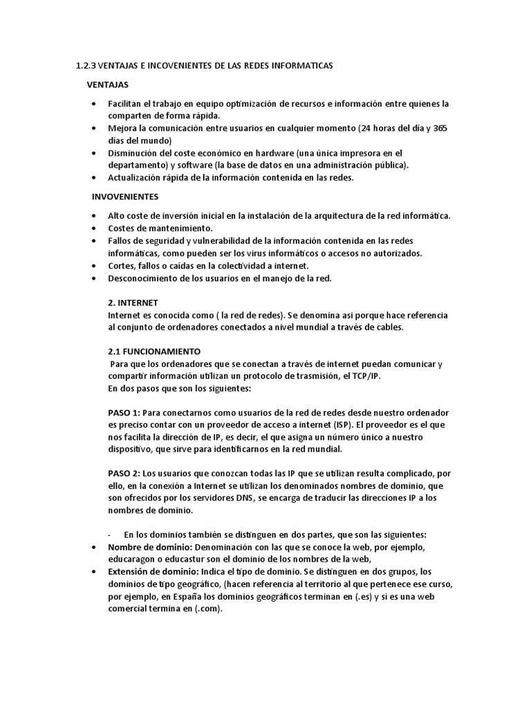 La Información de Las Redes Informáticas NUBE. Fernan | PDF | Internet ...