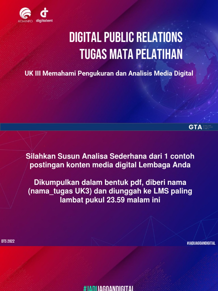 Tugas Mata Pelatihan UK3 Memahami Pengukuran Dan Analisis Di Media | PDF