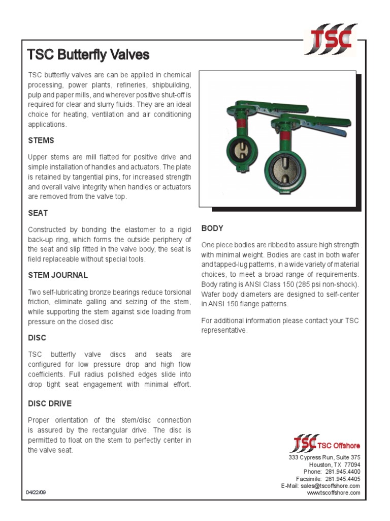 Butterfly Valve | PDF | Valve | Applied And Interdisciplinary Physics