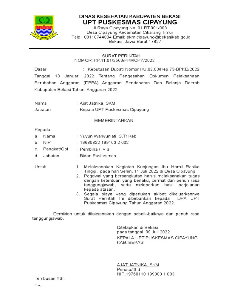 Format Warna Revisi SP, SPPD, Undangan, Notulen | PDF