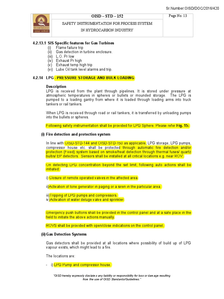 LPG Storage Safety Instrumentation | PDF | Liquefied Petroleum Gas | Pump