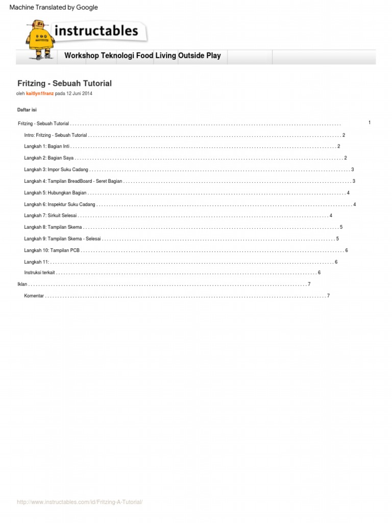 Fritzing A Tutorial Ind | PDF