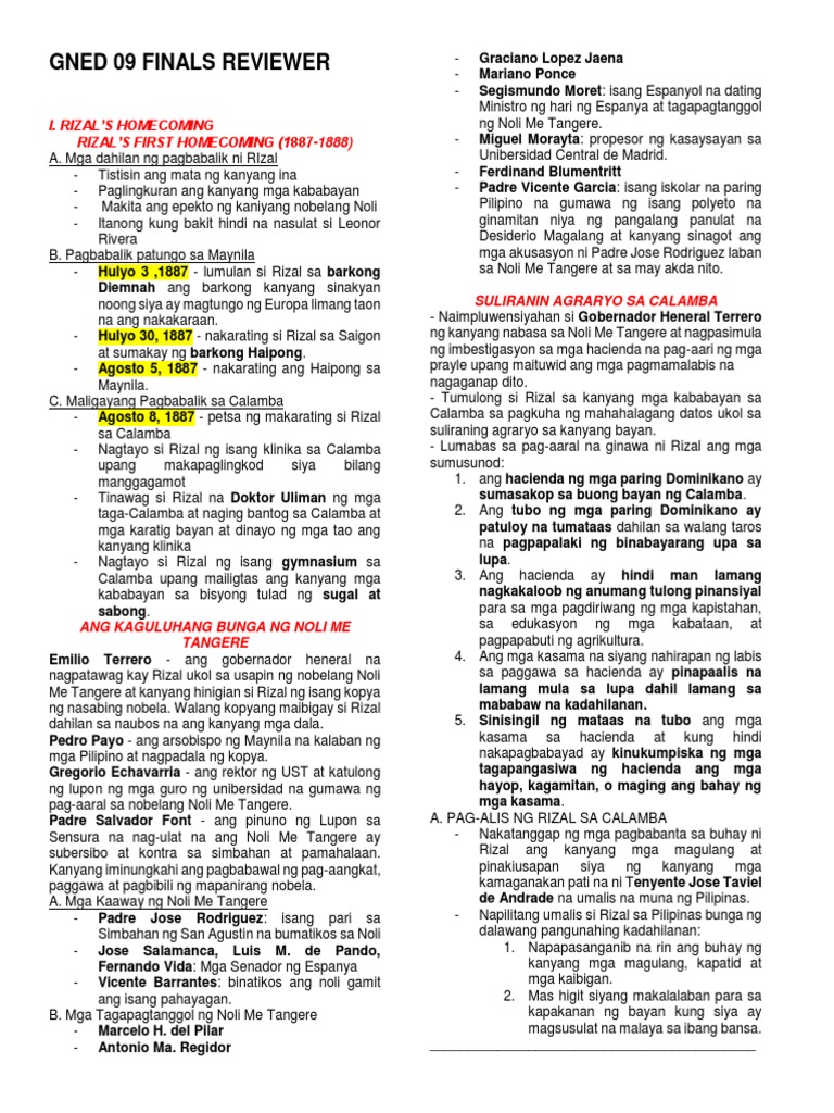 Coloredgned 09 Finals Reviewer | PDF