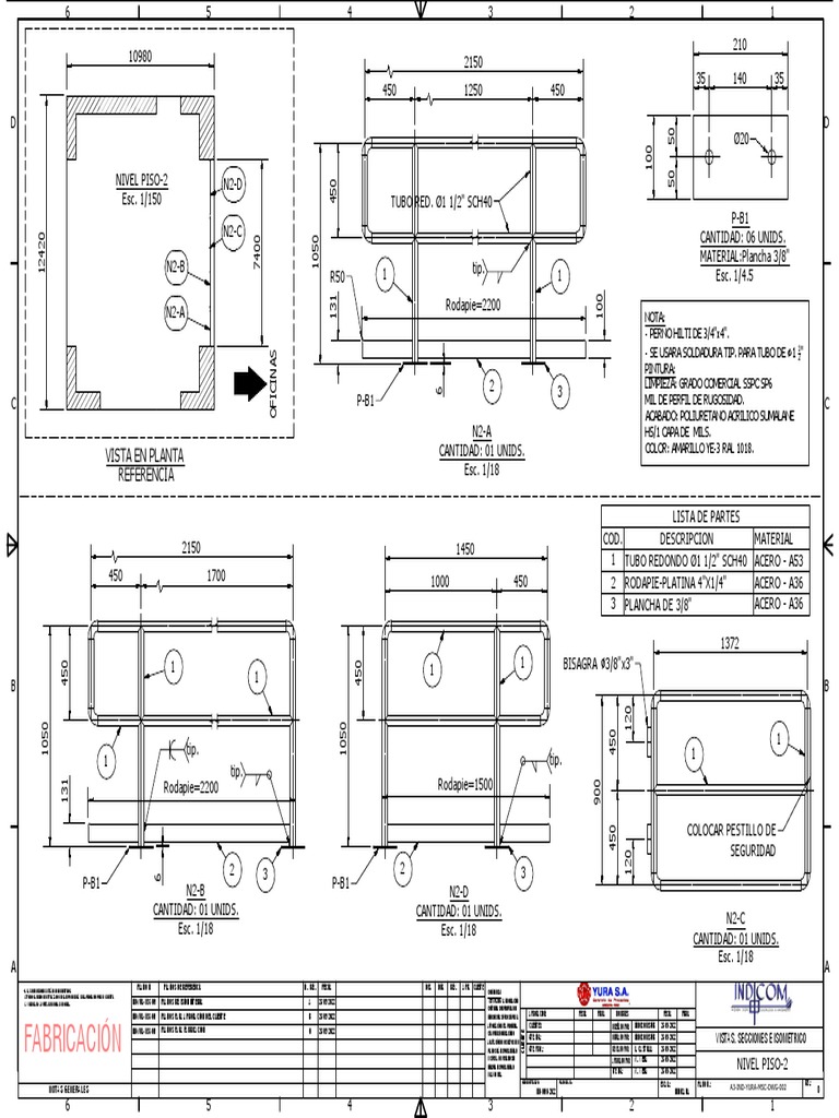 A3 Ind Yura MSC DWG 002 | PDF