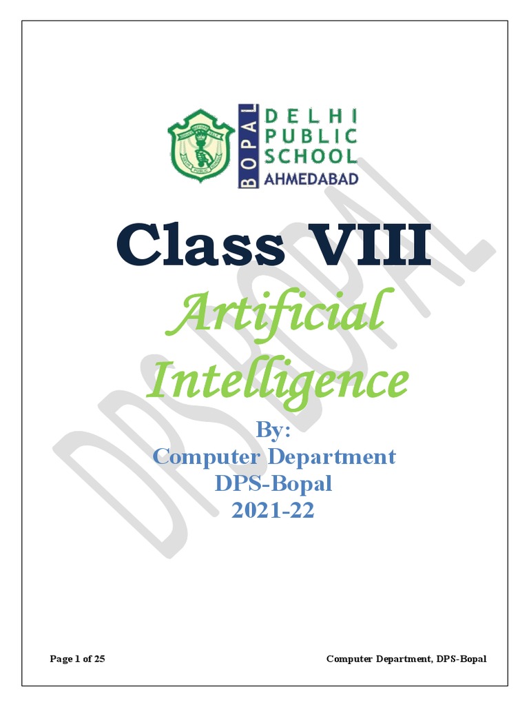8 AI Notes | PDF | Artificial Intelligence | Intelligence (AI) & Semantics