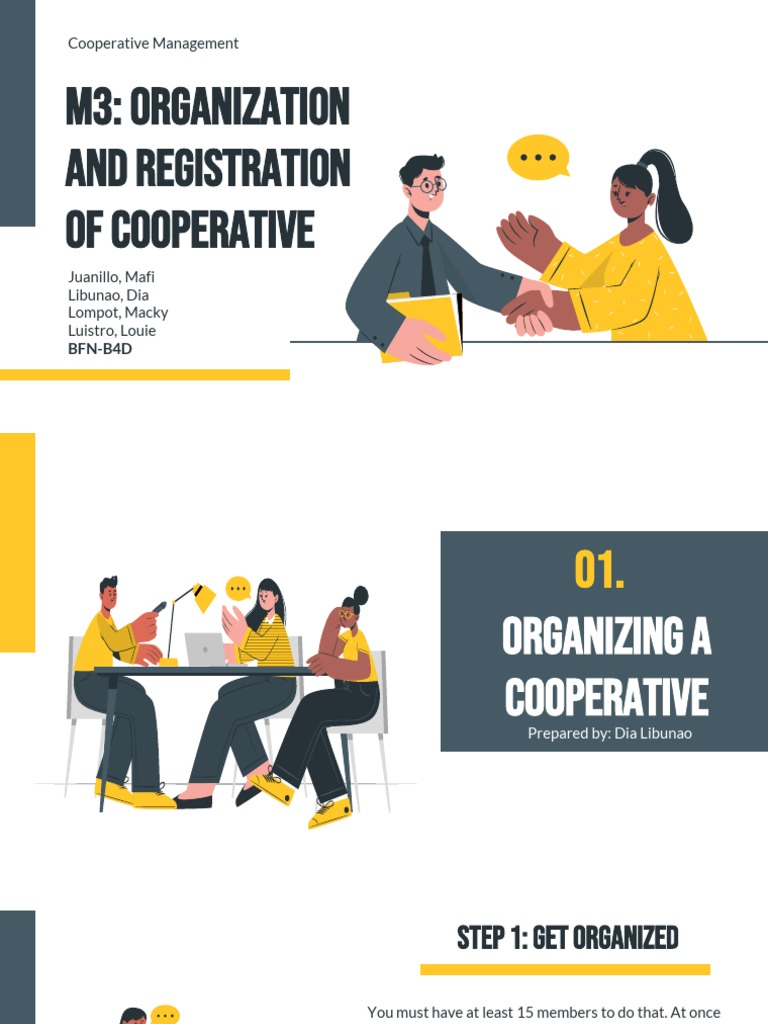 Module 3 Organization and Registration of Cooperatives | PDF | Cooperative | Economies