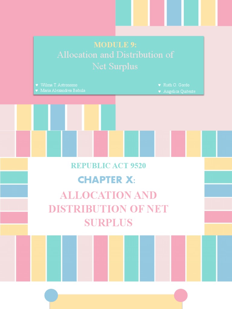 Net Surplus Allocation in Cooperatives | PDF | Finance & Money ...