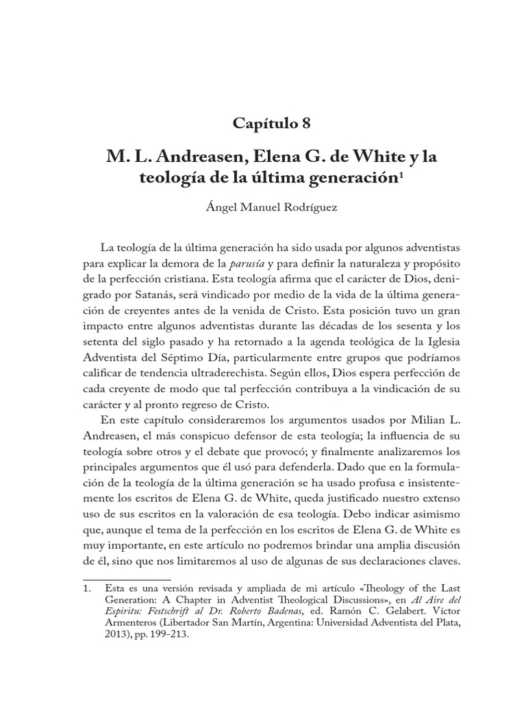 Angel Manuel Rodriguez M L Andreasen Ele | PDF | Expiación en el ...