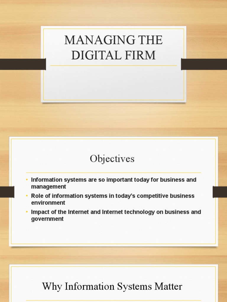 Managing The Digital Firm | PDF