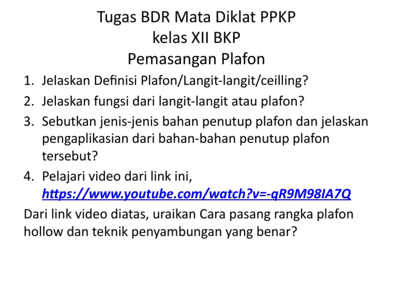 Tugas BDR Mata Diklat PPKP | PDF