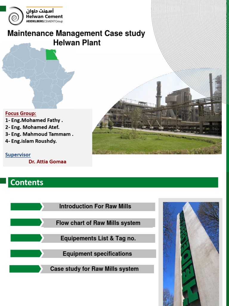Case Study - Maintenance Management | PDF | Cement | Building Materials