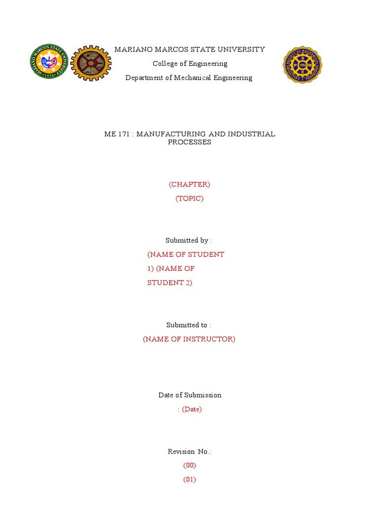 Me 171 Paper Format | PDF