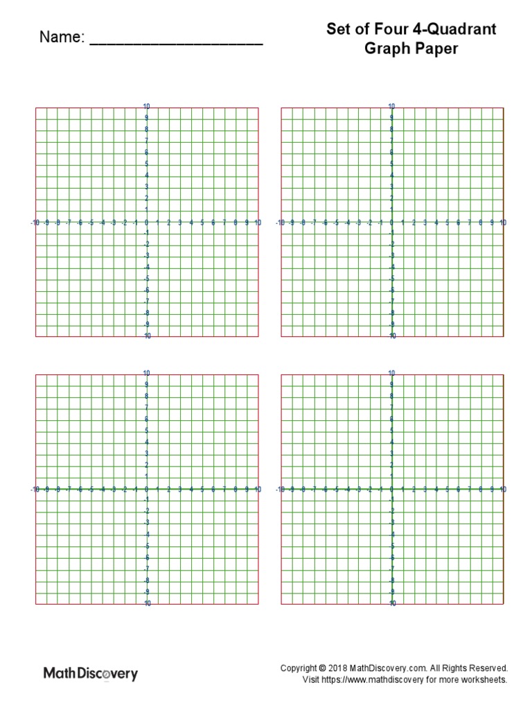 Set of Four Quadrant Graph Paper | PDF | Copyright Law | Law