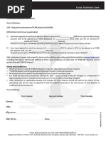 DCB FD RD Application Form | PDF | Banks | Insurance