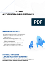 Program Outcomes and Learning Outcomes | PDF | Learning | Educational ...