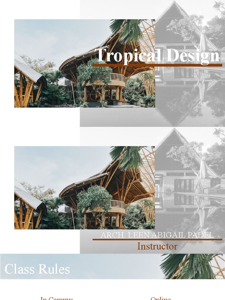 Tropical Design for Architecture Students | PDF | Technology & Engineering