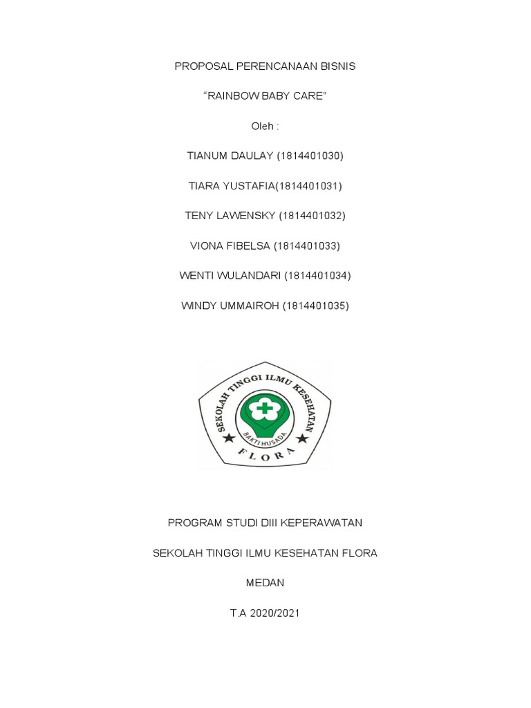 PROPOSAL RENCANA BISNIS PENITIPAN ANAK | PDF