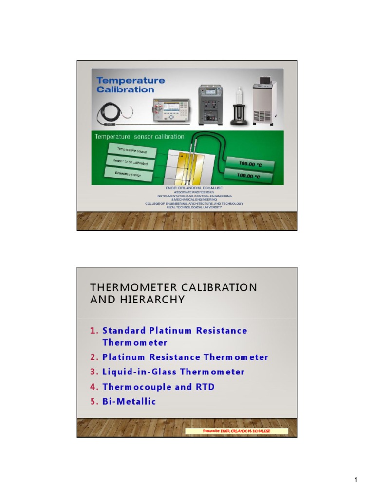 Temperature Instrument Calibration | PDF | Thermocouple | Calibration