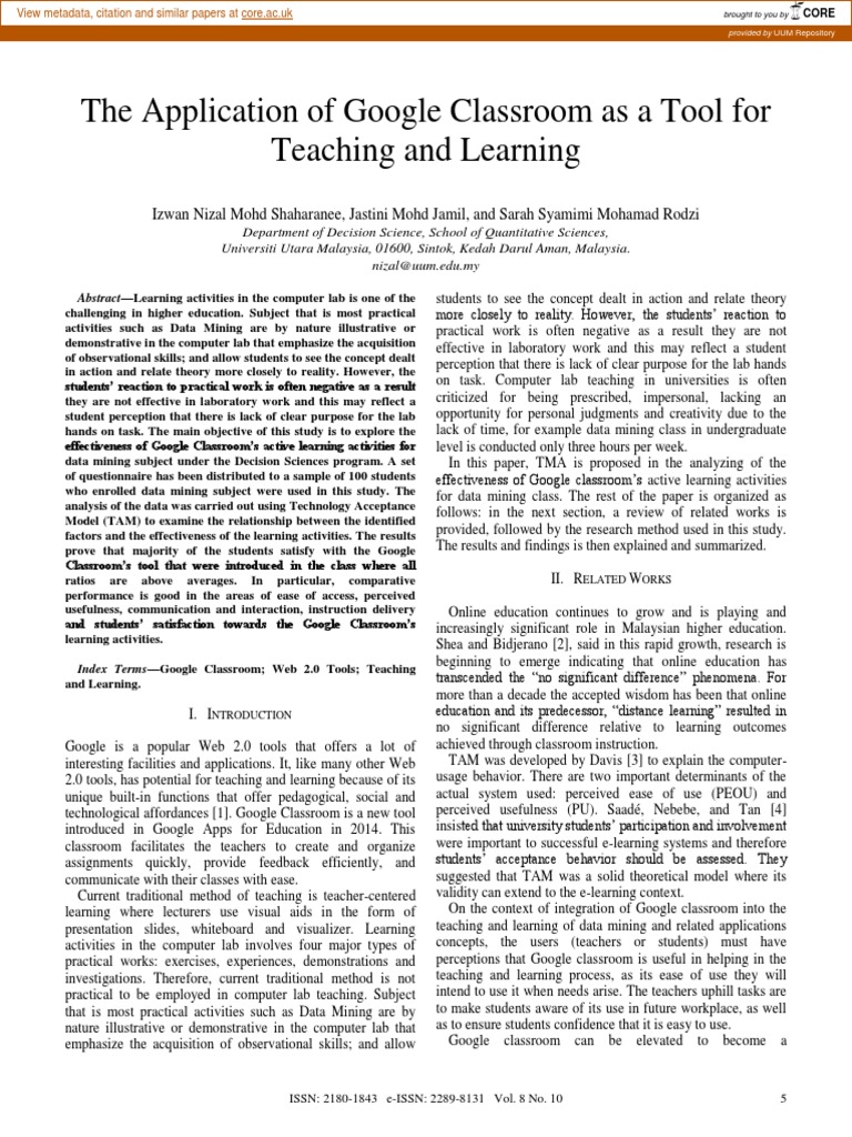 Google Classroom in Data Mining | PDF | Career & Growth | Art