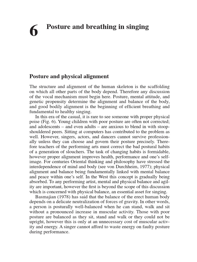 Performing Artists' Posture Guide | PDF | Skeletal Muscle | Singing