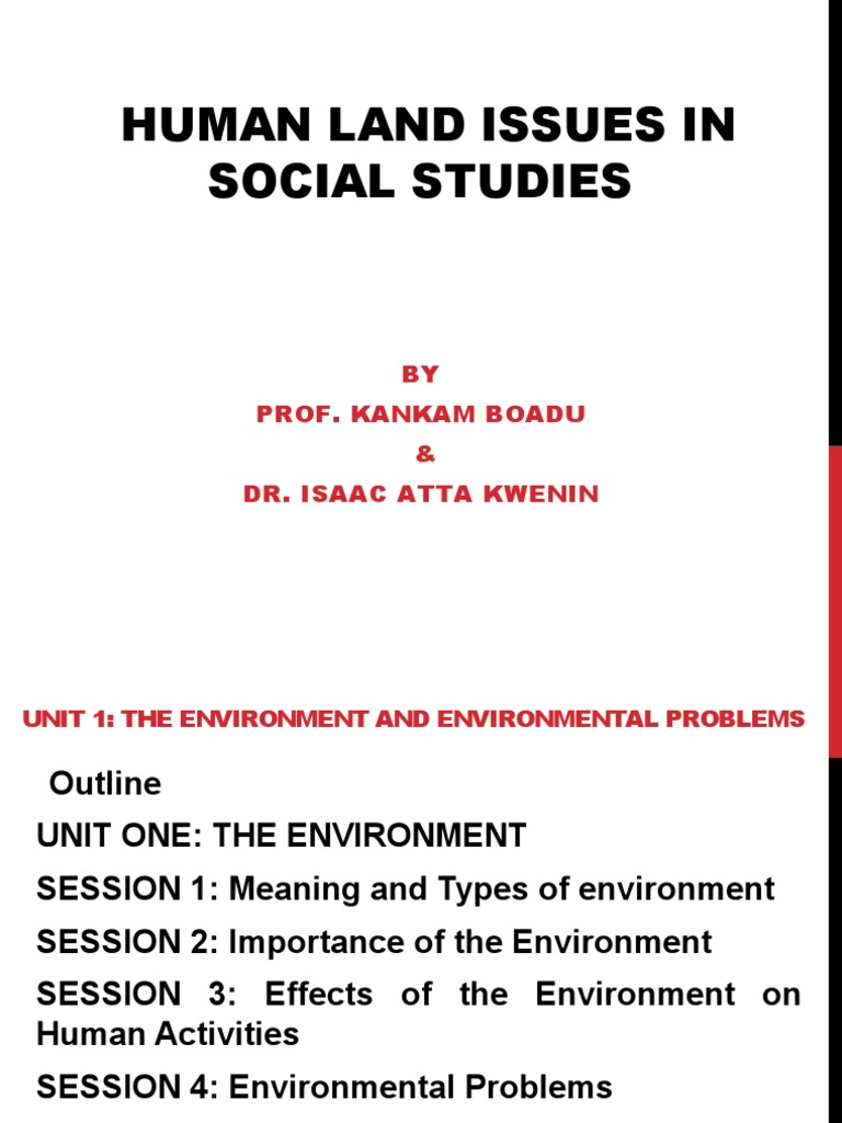 Human Land Issues in Social Studies | PDF