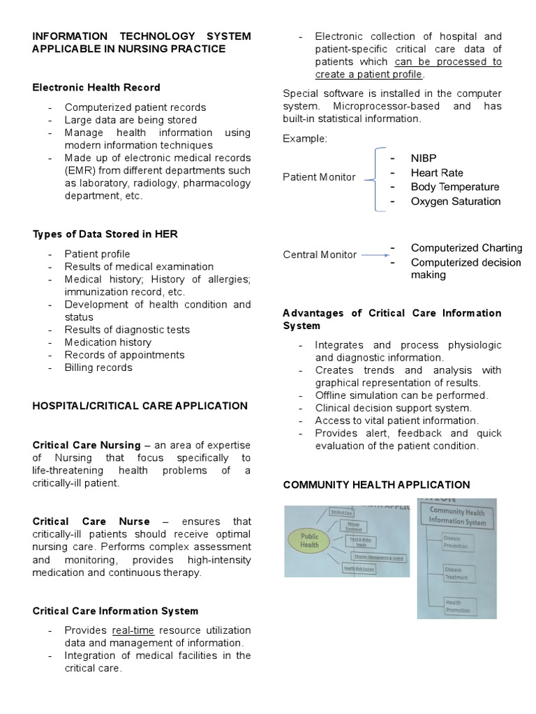 Nursing Information Technology Systems | PDF | Electronic Health Record ...