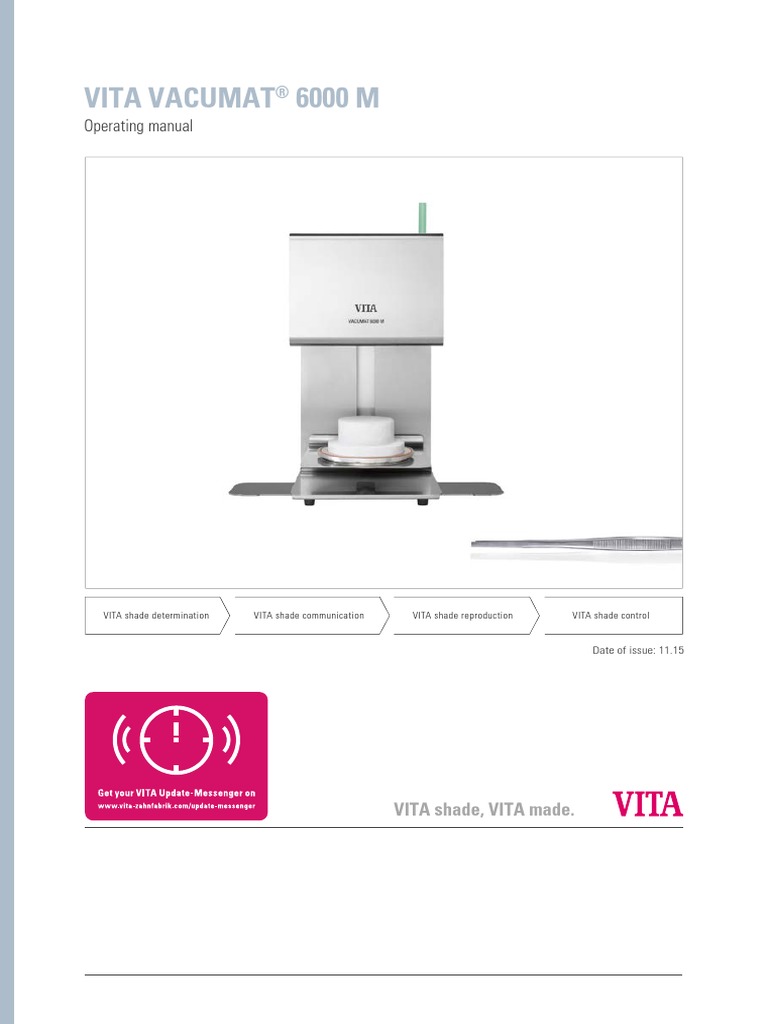 Vita Vacumat 6000m Operating Manual 1626 | PDF | Fuse (Electrical ...