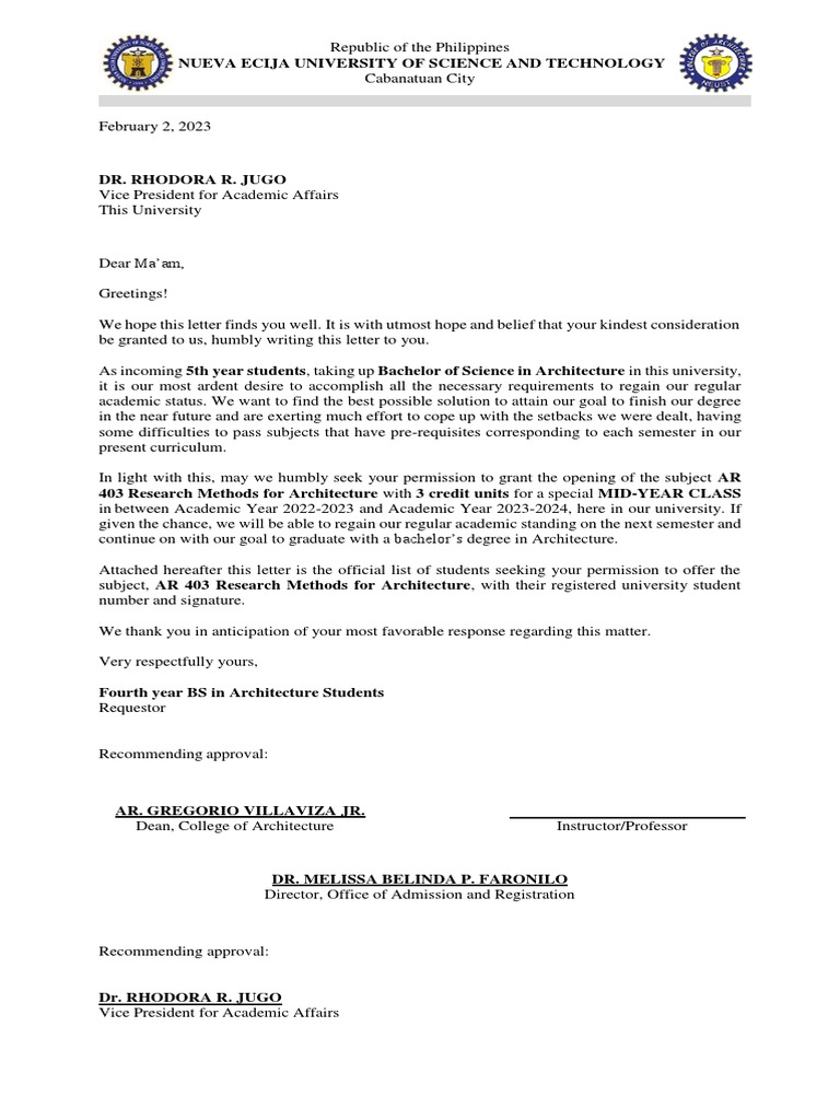 RM Mid Year Class 2023 Letter | PDF