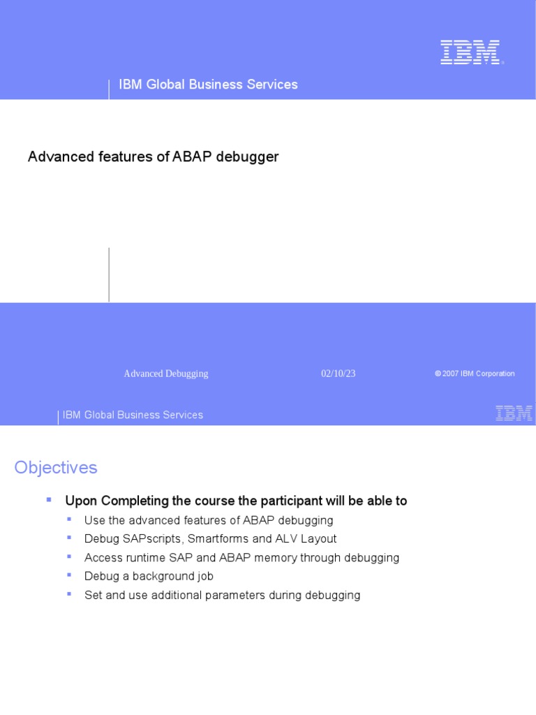 Dokumen - Tips Advanced Debugging in Abap | PDF | Computer Science ... Dokumen - Tips Advanced Debugging in Abap | PDF | Computer Science ...