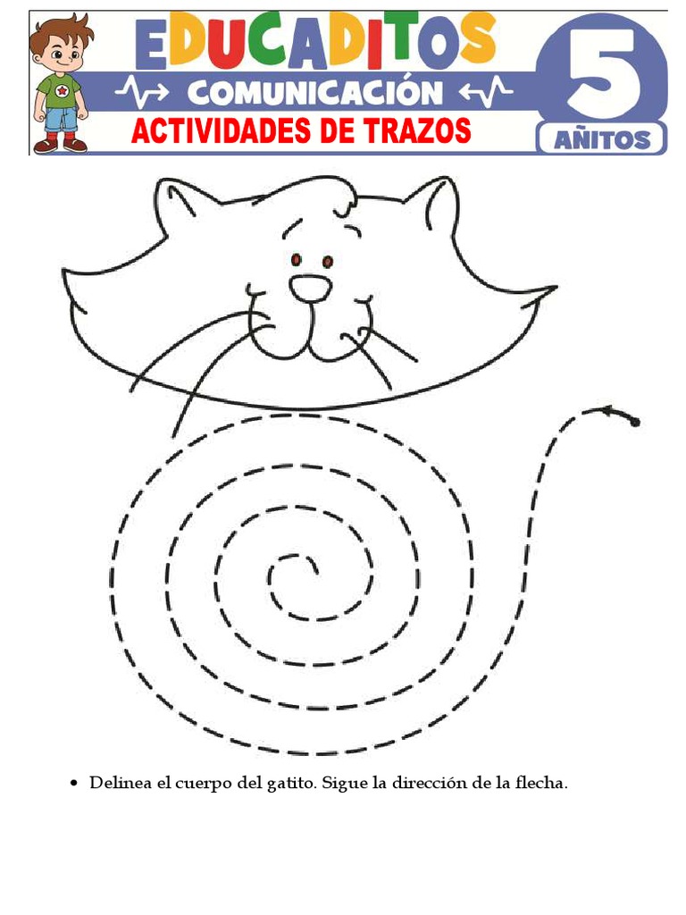 Actividades de Trazos para Ninos de 5 Anos | PDF