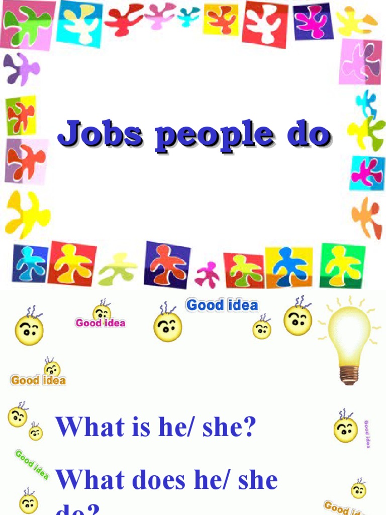 Jobs People Do Activities Promoting Classroom Dynamics Group Form ...