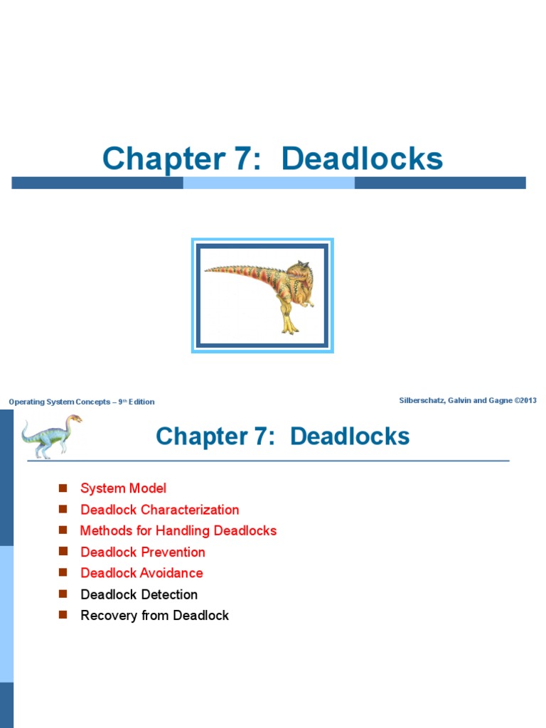 Ch7 Deadlocks Pdf Process Computing Computer Engineering