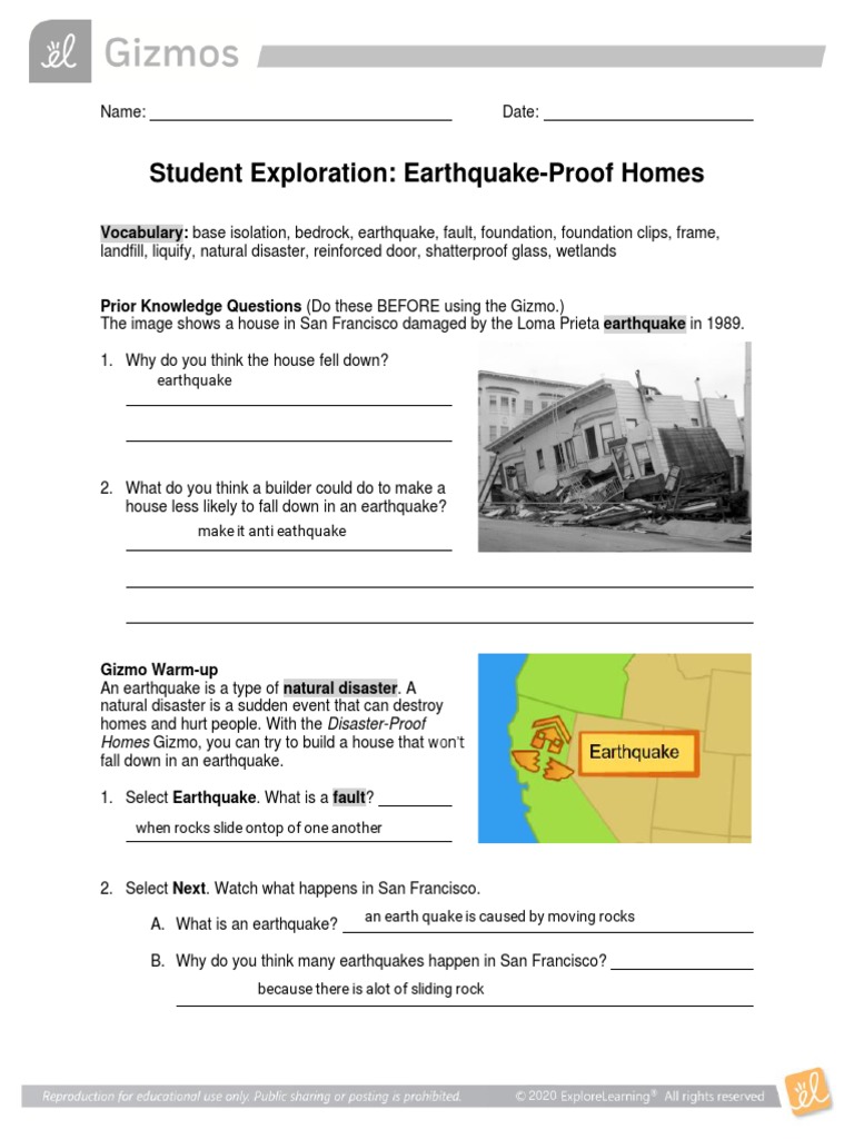 Earthquake-Proof Homes Exploration | PDF | Framing (Construction ...
