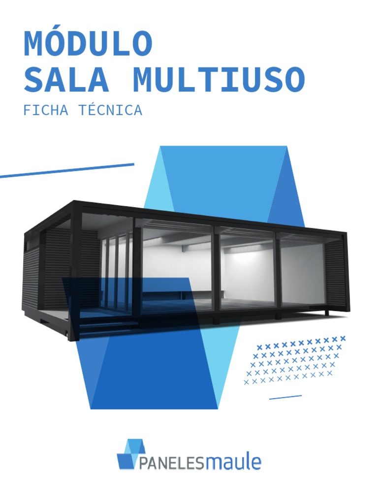 Ficha Tecnica Modulo Sala Multiuso | PDF | Materiales de construcción | Ingeniero civil