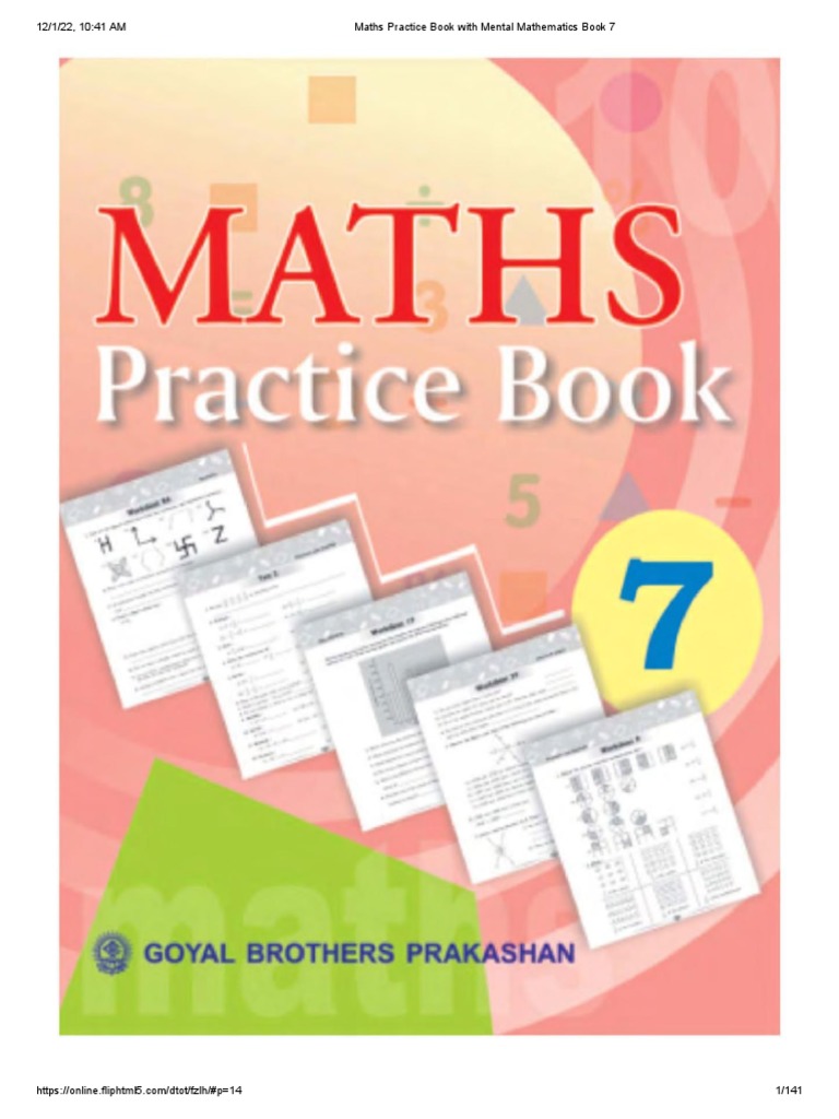 Class 7 Mental Maths Practice Book | PDF | Mathematics | Science