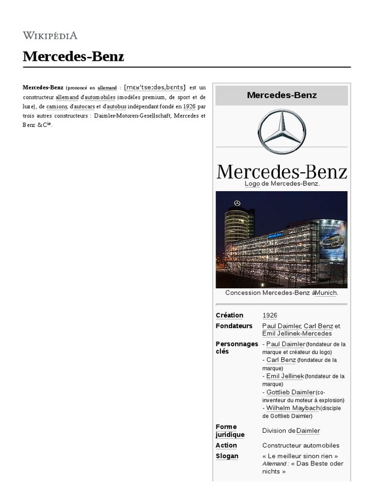 Mercedes Benz | PDF | Mercedes Benz | Voitures