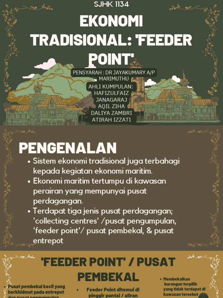 Ekonomi Tradisional 'Feeder Point' | PDF