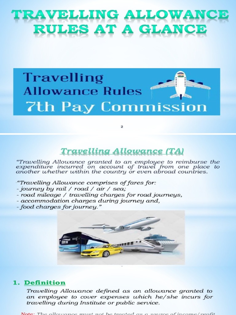 TA Rules-1 | PDF | Transport | Economies
