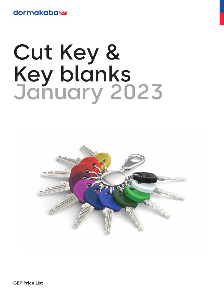 Cut Key - Keyblank Price - January 2023 | PDF
