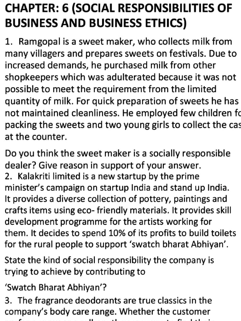 Case Study Based Social Responsibility | PDF