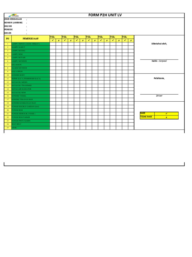 Form P2H Unit LV LT | PDF