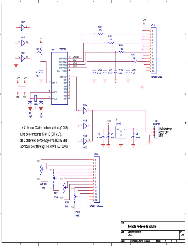 Volume Pedal Schematic Overview | PDF | Airship | Aeronautics