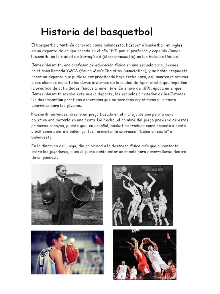Historia Del Basquetbol | PDF