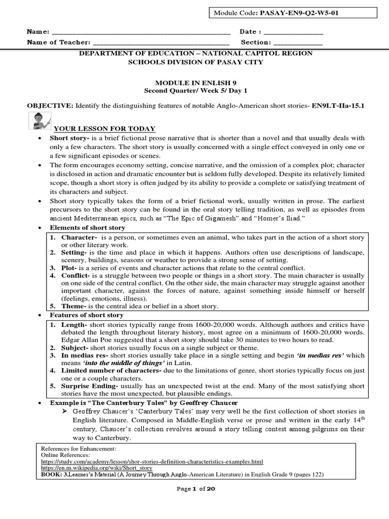 2 English 9 Q2 Week 5 | PDF
