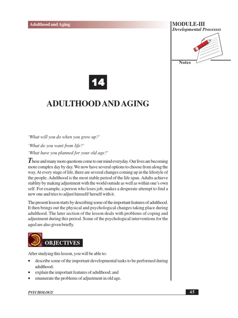 Adulthood and Aging | PDF | Ageing | Memory
