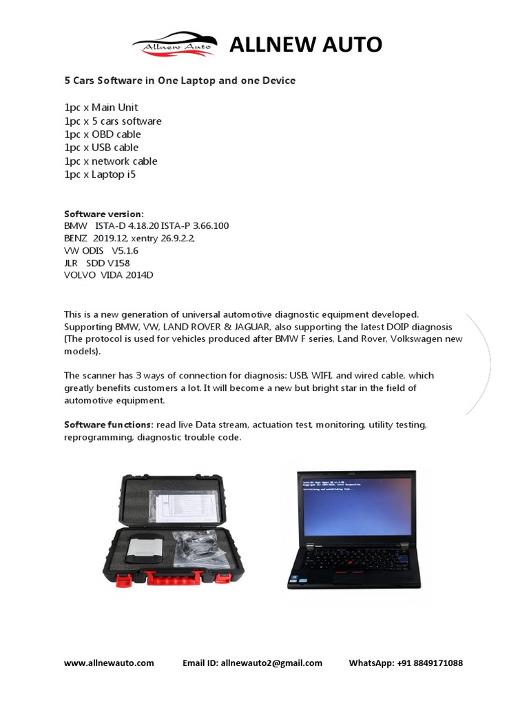 5 Cars Software in Laptop and Device | PDF | Car | Transport