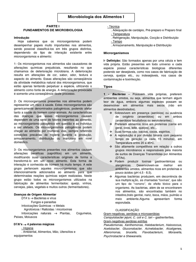 Apostila de Microbiologia | PDF | Microrganismo | Patógeno