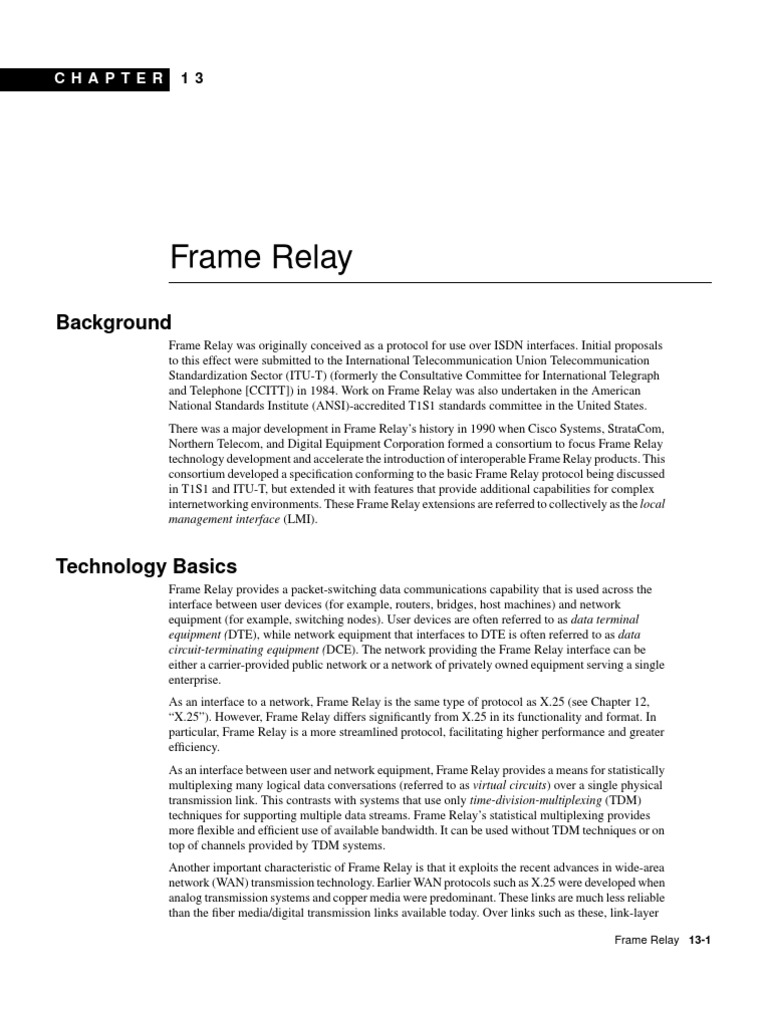 Frame Relay | PDF | Communications Protocols | Computer Network